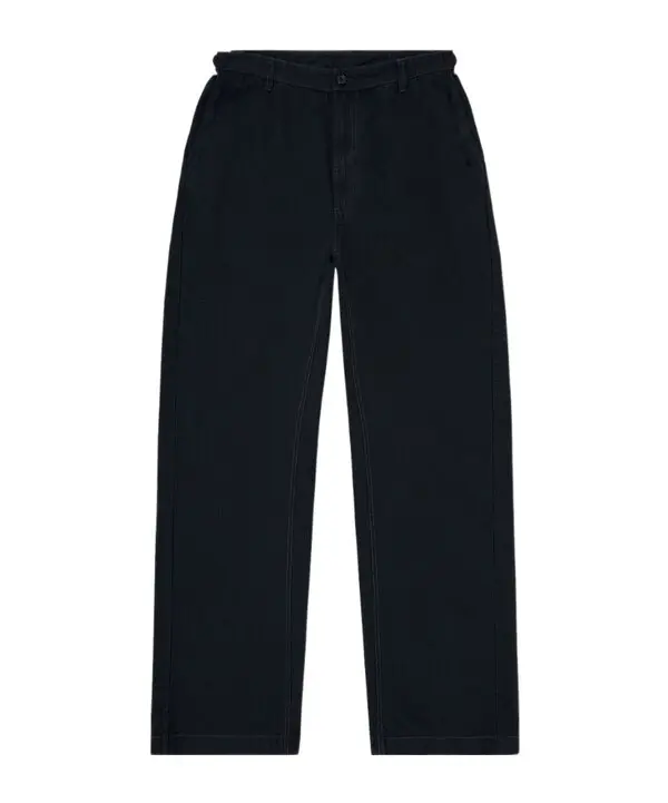 DIESEL® Cotton Wide-leg Trousers - Black