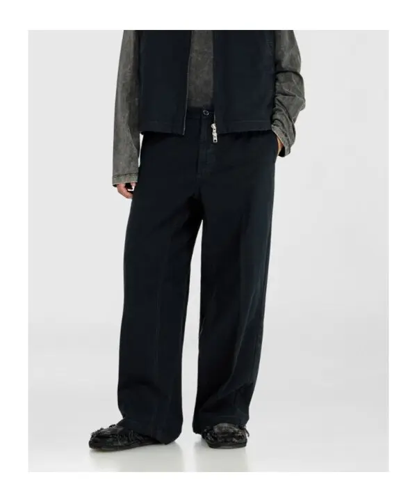 DIESEL® Cotton Wide-leg Trousers