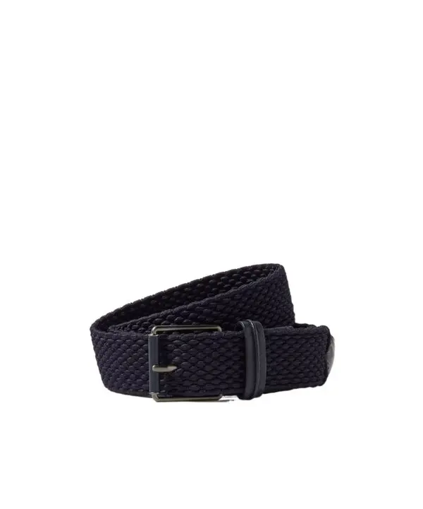 Zegna Rayon Belt - Navy Blue