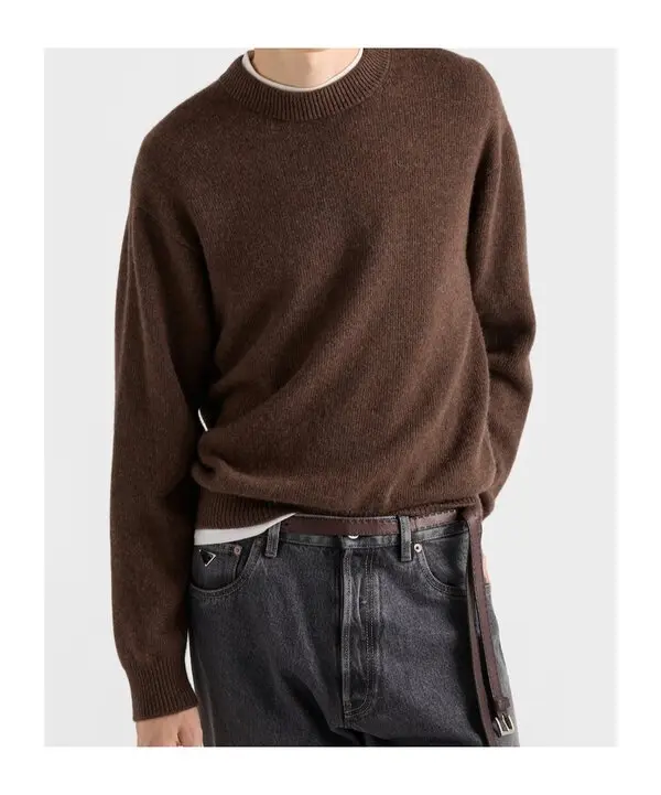 Prada Re-cashmere Crew-neck Sweater