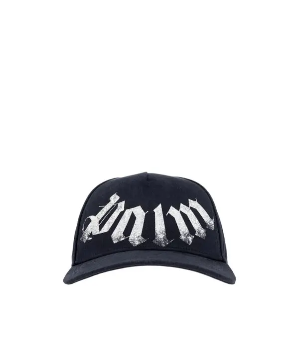 Palm Angels Logo Hat - Navy Blue