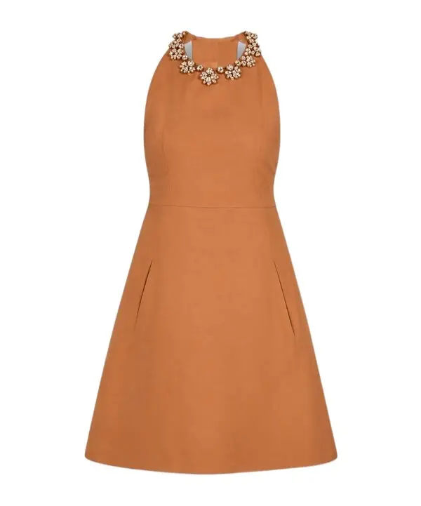 Valentino Garavani Sleeveless Dress - Brown
