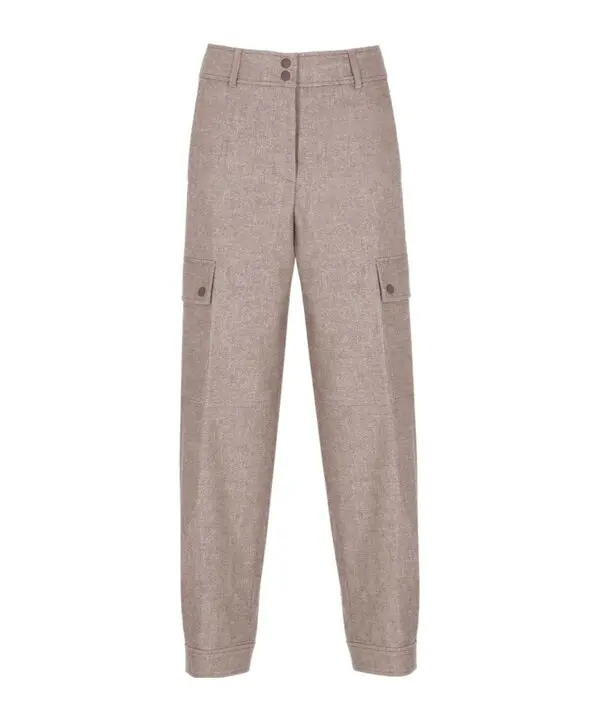 Peserico Cargo Pocket Pants - Brown