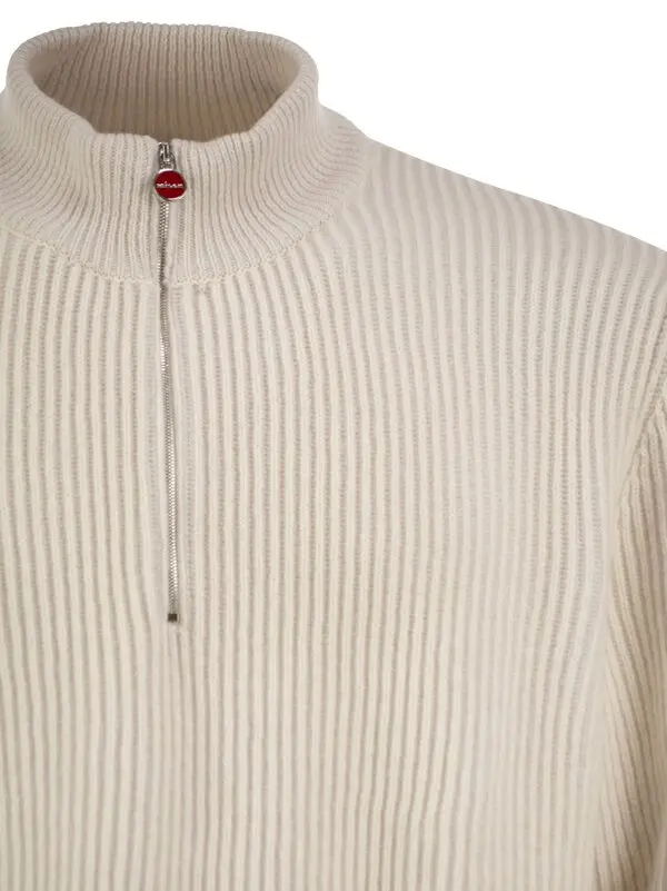 Kiton Long-sleeve Half-zip Sweater