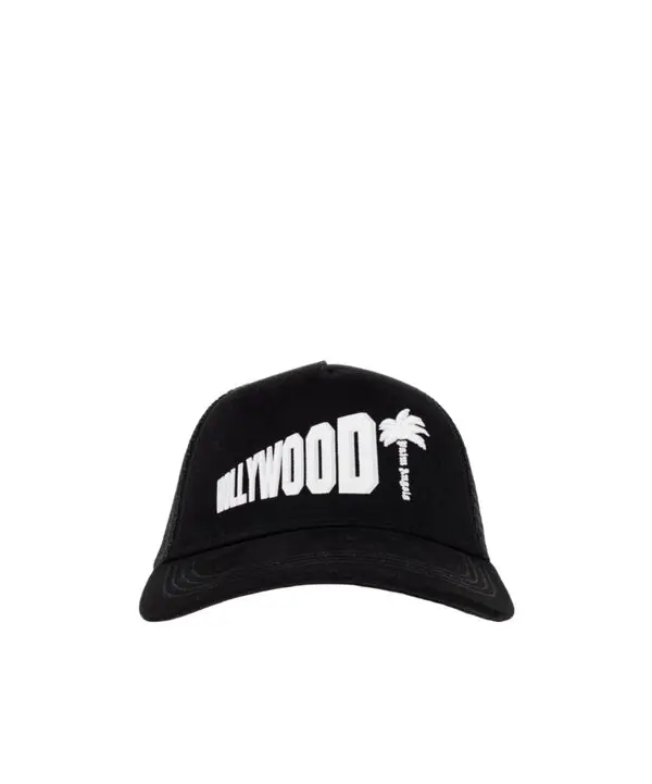 Palm Angels Baseball Cap With A Brim - Black