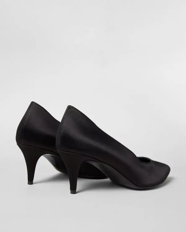 Celine Midi Pump In Satin