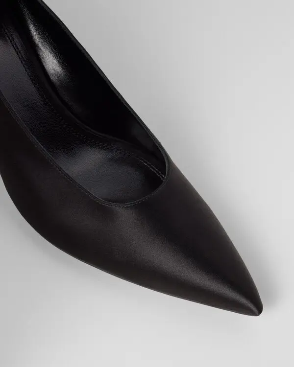 Celine Midi Pump In Satin