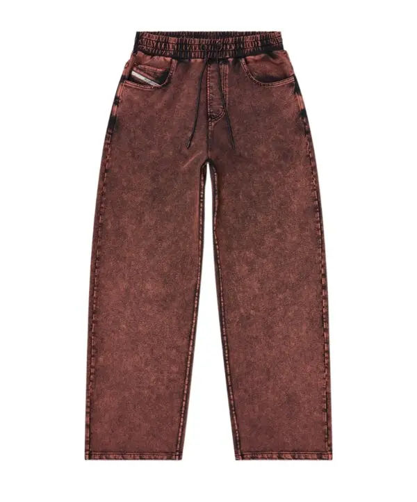 DIESEL® Sweatpants With Denim Effect