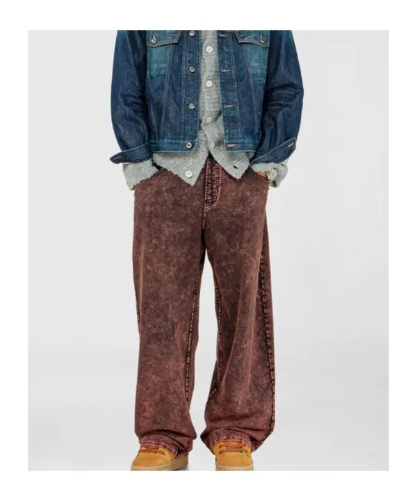 DIESEL® Sweatpants With Denim Effect