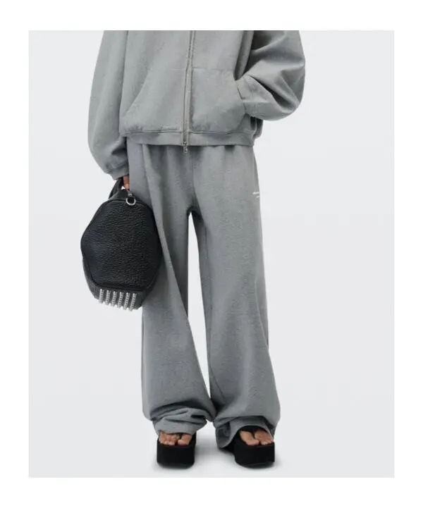 Alexander Wang Logo Print Mid-rise Oversized Sweatpant