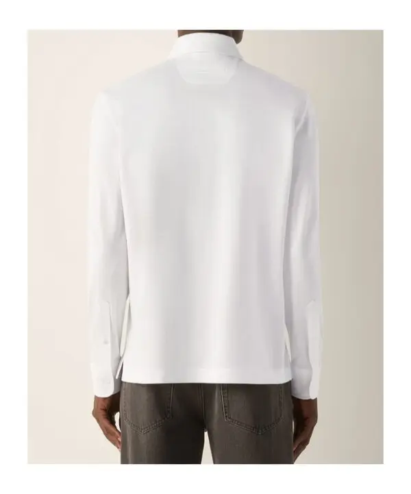Zegna Optical Cotton Piquet Polo Shirt