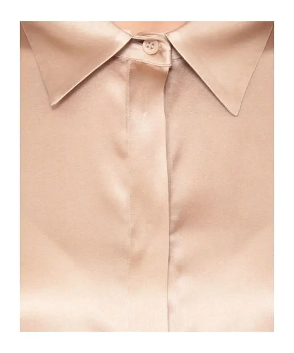 Peserico Concealed Placket Silk Shirt