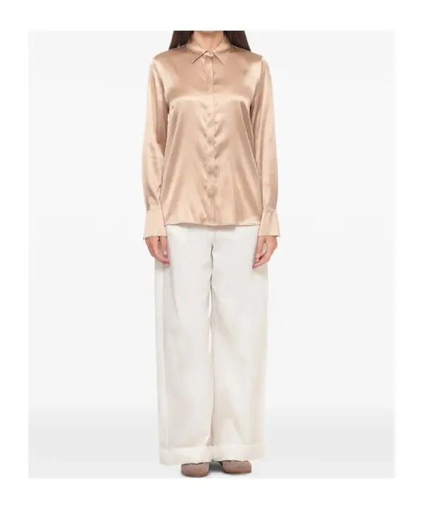 Peserico Concealed Placket Silk Shirt