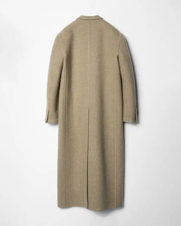 Celine Coat In Wool And Silk