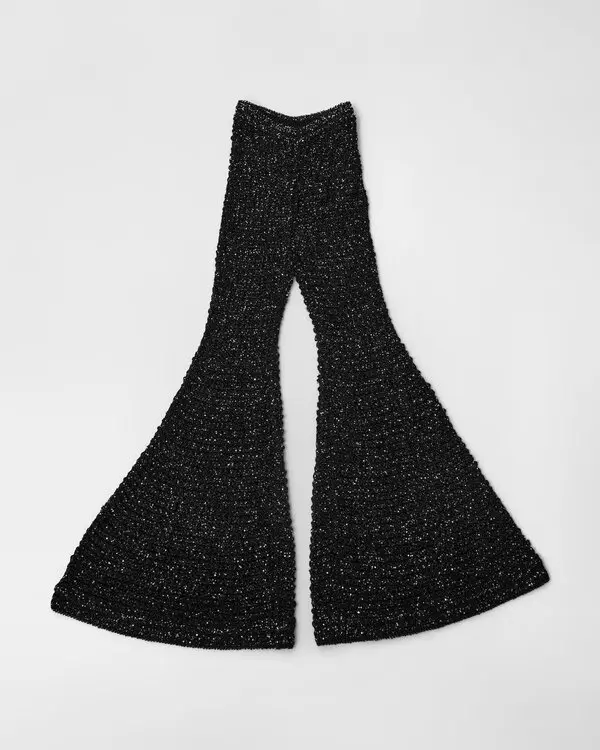 Celine Trousers In Shine Tweed