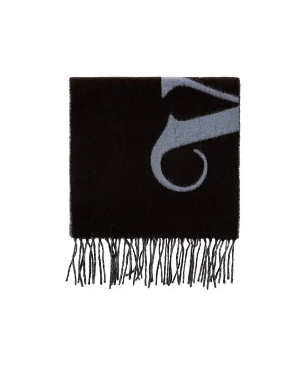 VIVIENNE WESTWOOD Logo Jacquard Scarf - Black