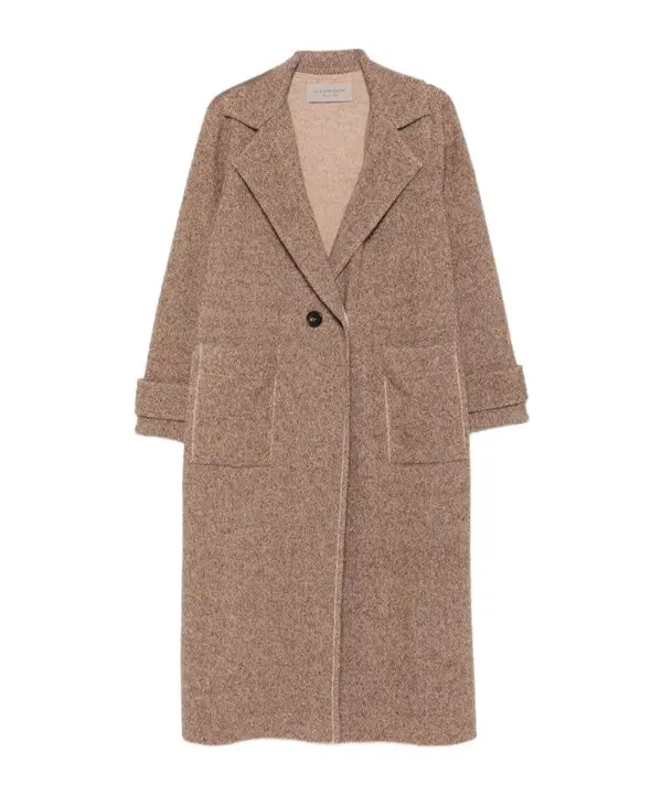 D.exterior Long Single-breasted Coat