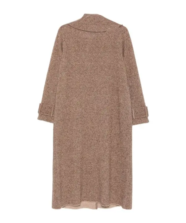 D.exterior Long Single-breasted Coat