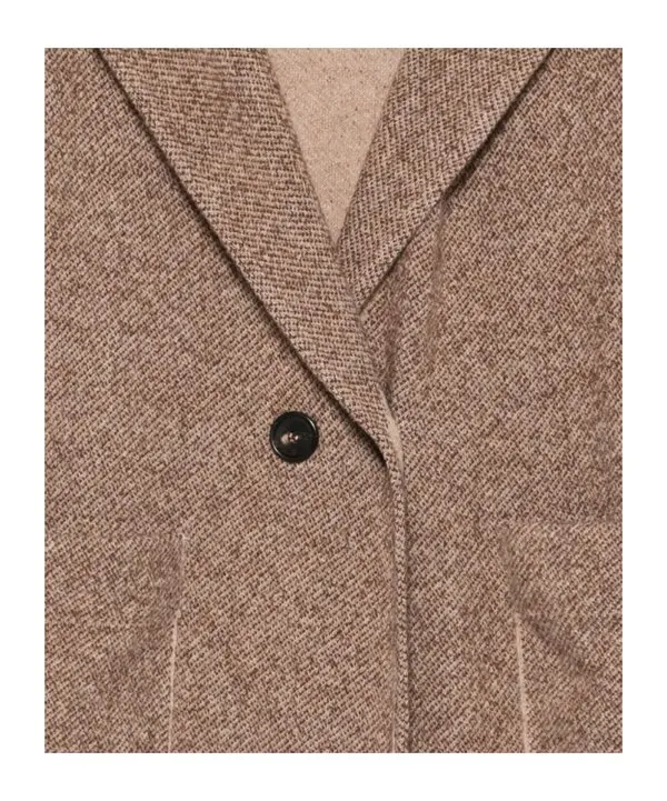 D.exterior Long Single-breasted Coat