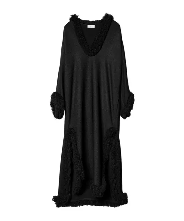 Celine Dress In Viscose And Wool Natte