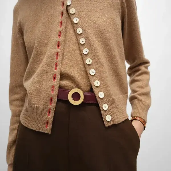 Celine Round Clasp And Reversible Belt