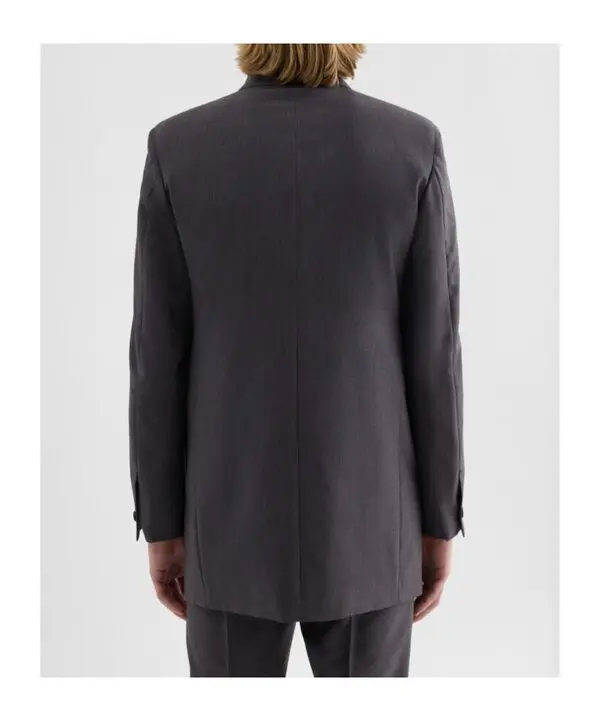 JIL SANDER Fil-à-fil Wool Tailored Jacket