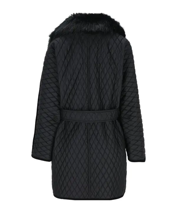 Burberry Quilted Belted Coat