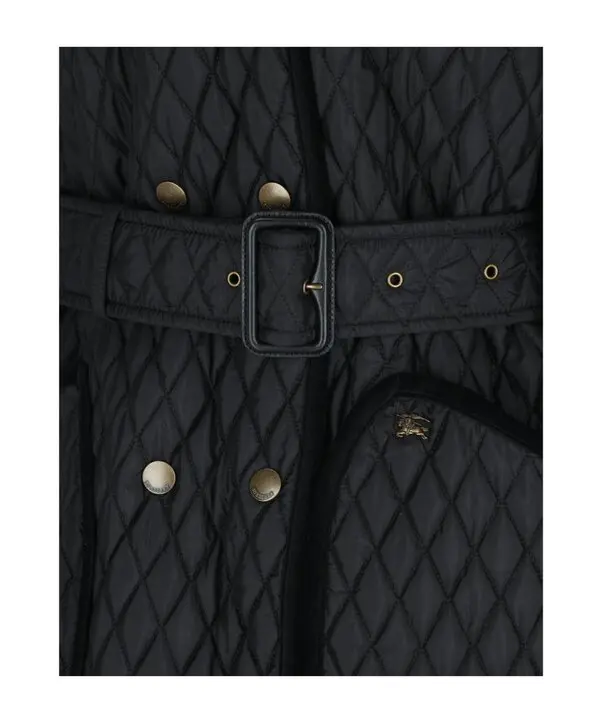 Burberry Quilted Belted Coat
