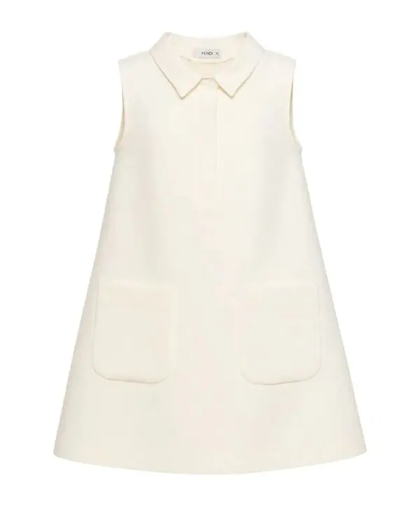 Fendi Sleeveless Dress - White