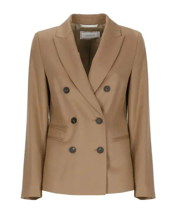 Peserico Peak-lapel Double-breasted Blazer