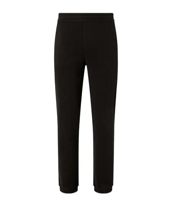 Zegna Wool Cotton And Silk Joggers - Black
