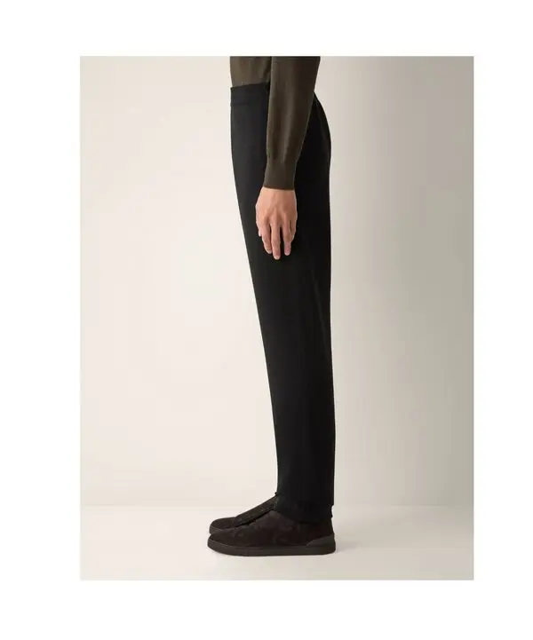 Zegna Wool Cotton And Silk Joggers