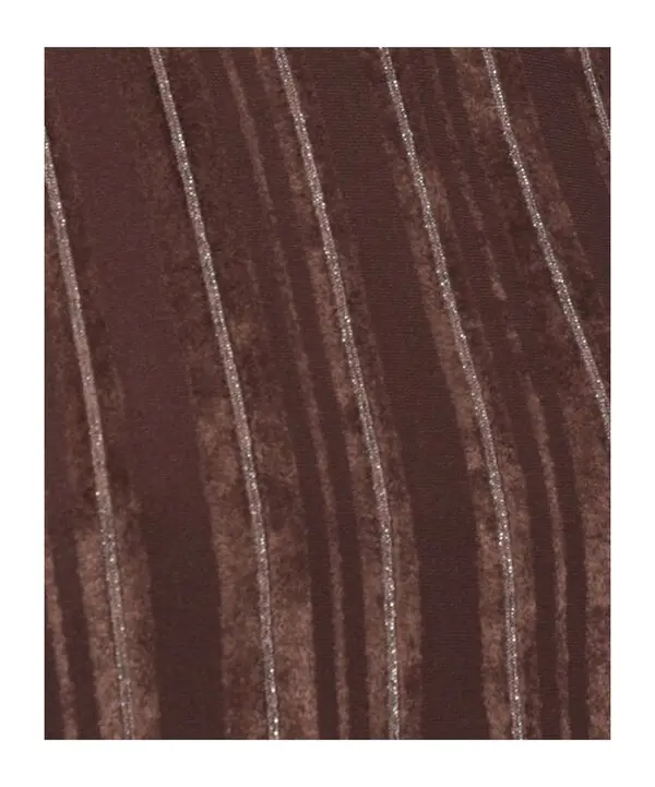 D.exterior Striped High-neck Sleeveless Top