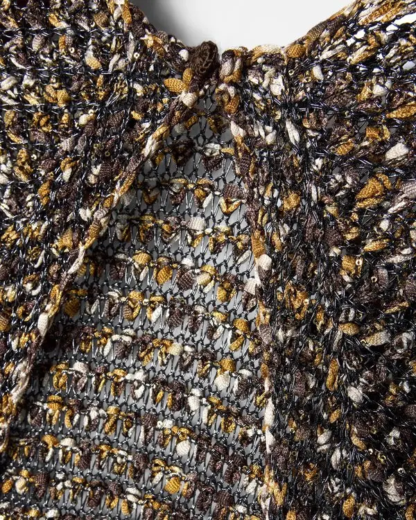Celine Dress In Shine Tweed