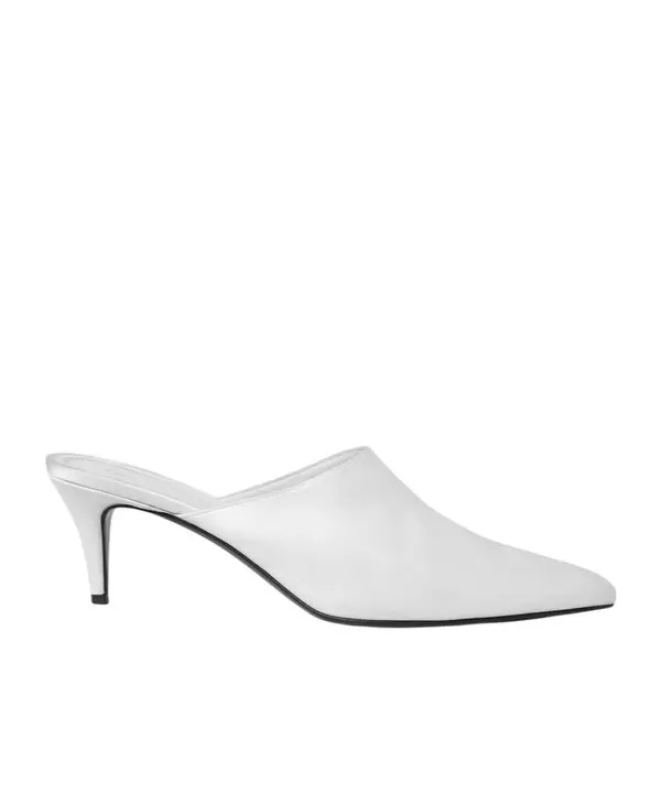 Celine Slingback High-heeled Sandals - White