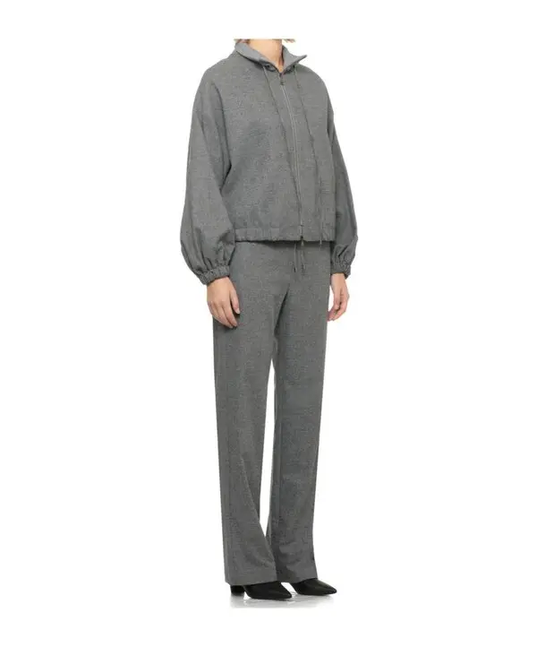 D.exterior Ribbed-collar Bomber Jacket