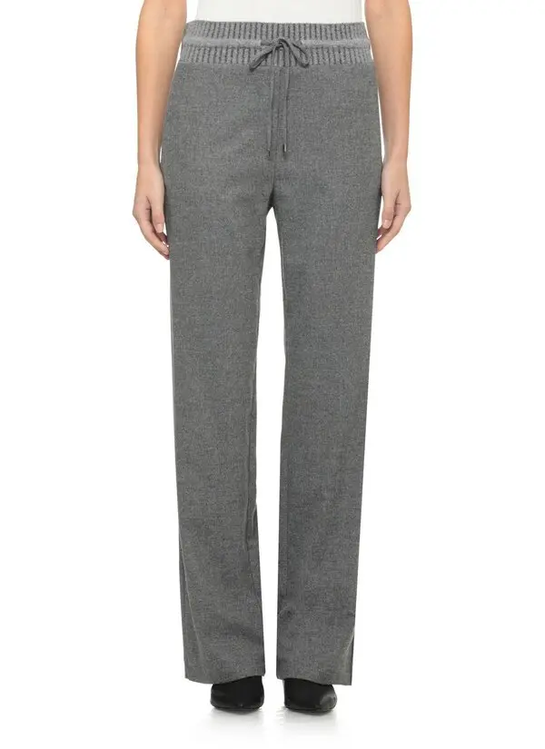 D.exterior Drawstring Knit-waist Pants