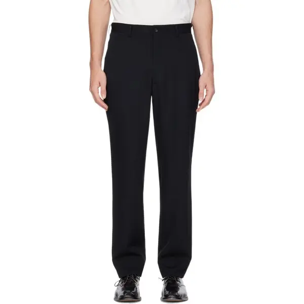 Comme Des Garçons Casual Trousers With Belt Loops - Black
