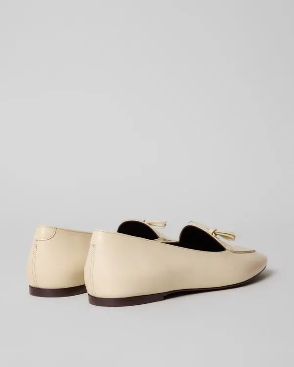 Celine Aura Bow Flats - Milk