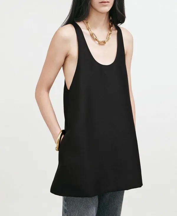 Balenciaga Scooped Mini Dress