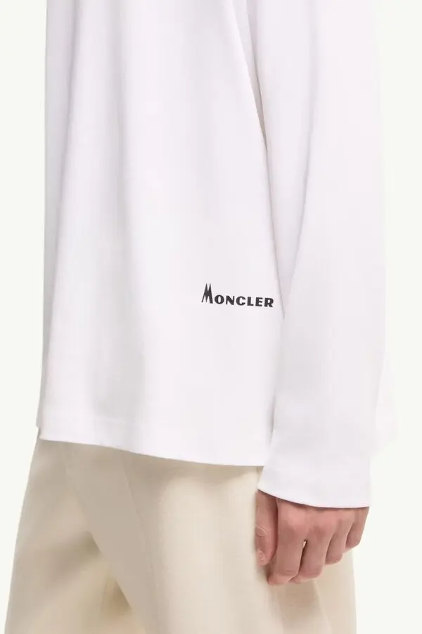 Moncler K2 Print Long Sleeve Cotton T-shirt