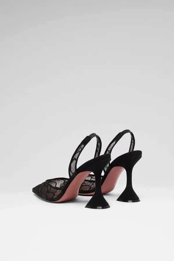 Amina Muaddi Lace High-heeled Sandals