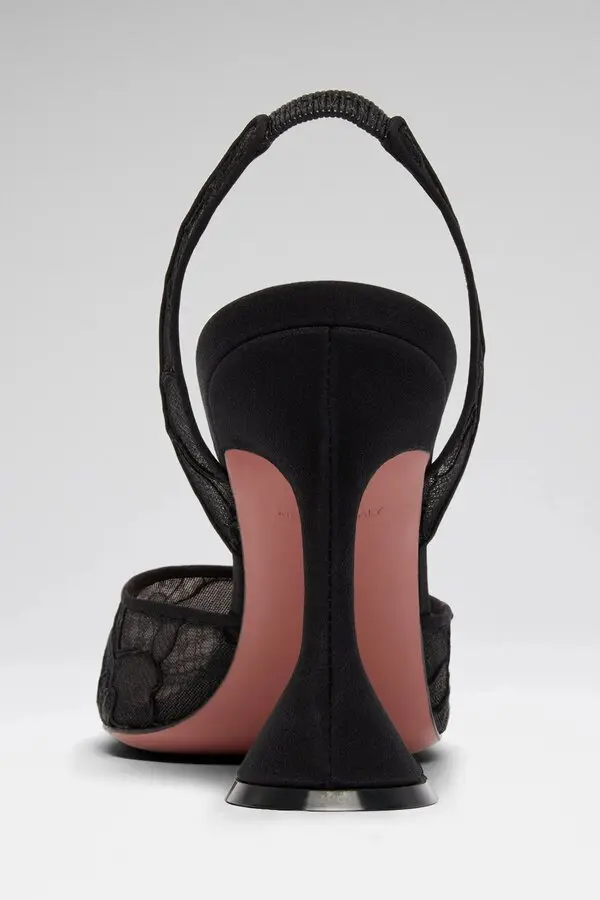 Amina Muaddi Lace High-heeled Sandals