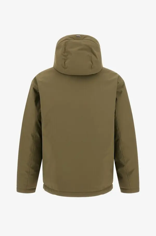 Herno Cropped Matte Nylon Hooded Down Jacket