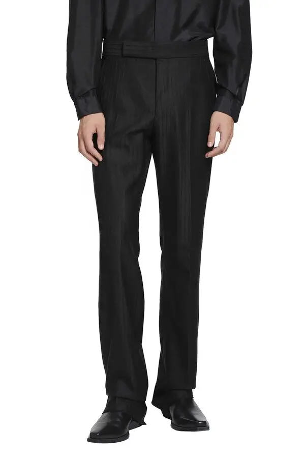 TOM FORD Embroidered Twill Casual Trousers