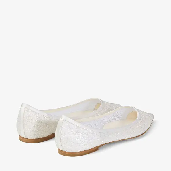 JIMMY CHOO Candyfloss Glitter Flats