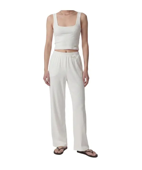 SPORTY  RICH Ribbed Tank Top With Logo