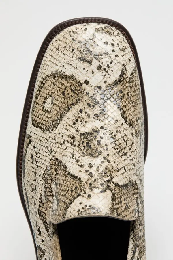Acne Studios Snakeprint Leather Loafers