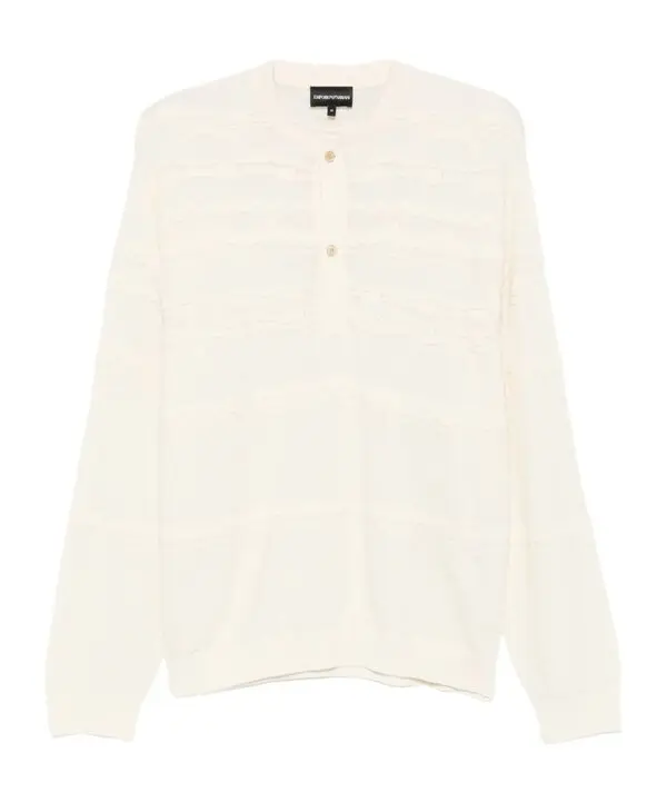 Emporio Armani Button Patterned Sweater