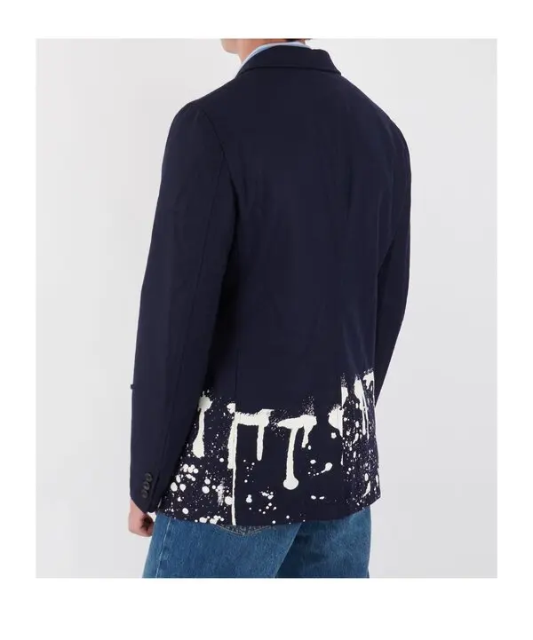 Comme Des Garçons Long-sleeve Printed Jacket
